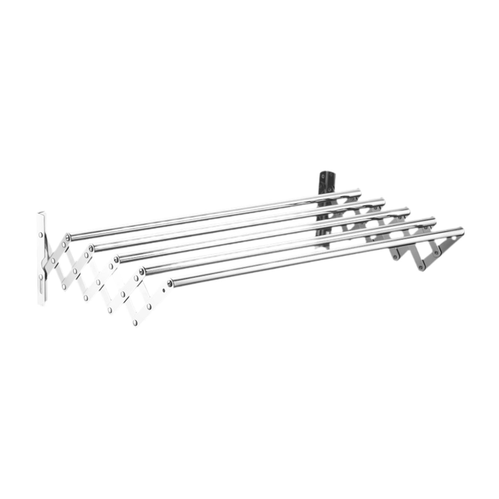 Fancyes Retractable Towel Rack Balcony Clothes Rack Rustproof Wall ...