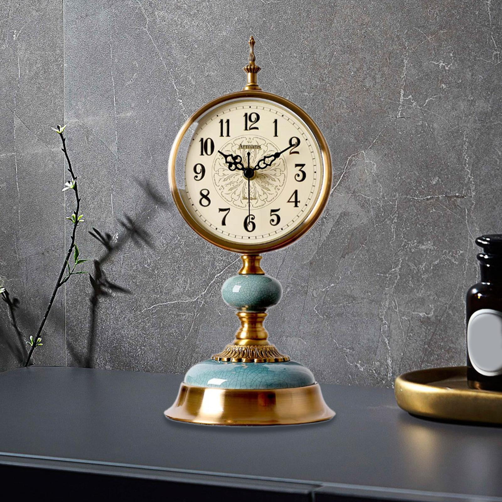 Fancyes Retro Tabletop Clock Decoration Collection Practical Resin ...