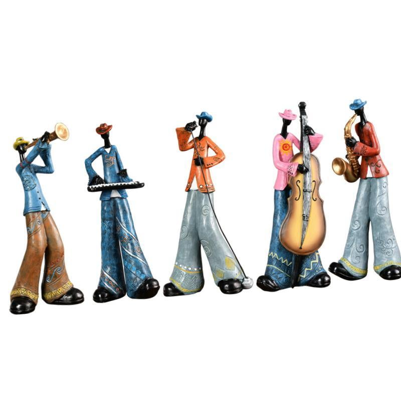 Fancyes Rock Band Statues Melody Playing Sculptures Collectibles ...