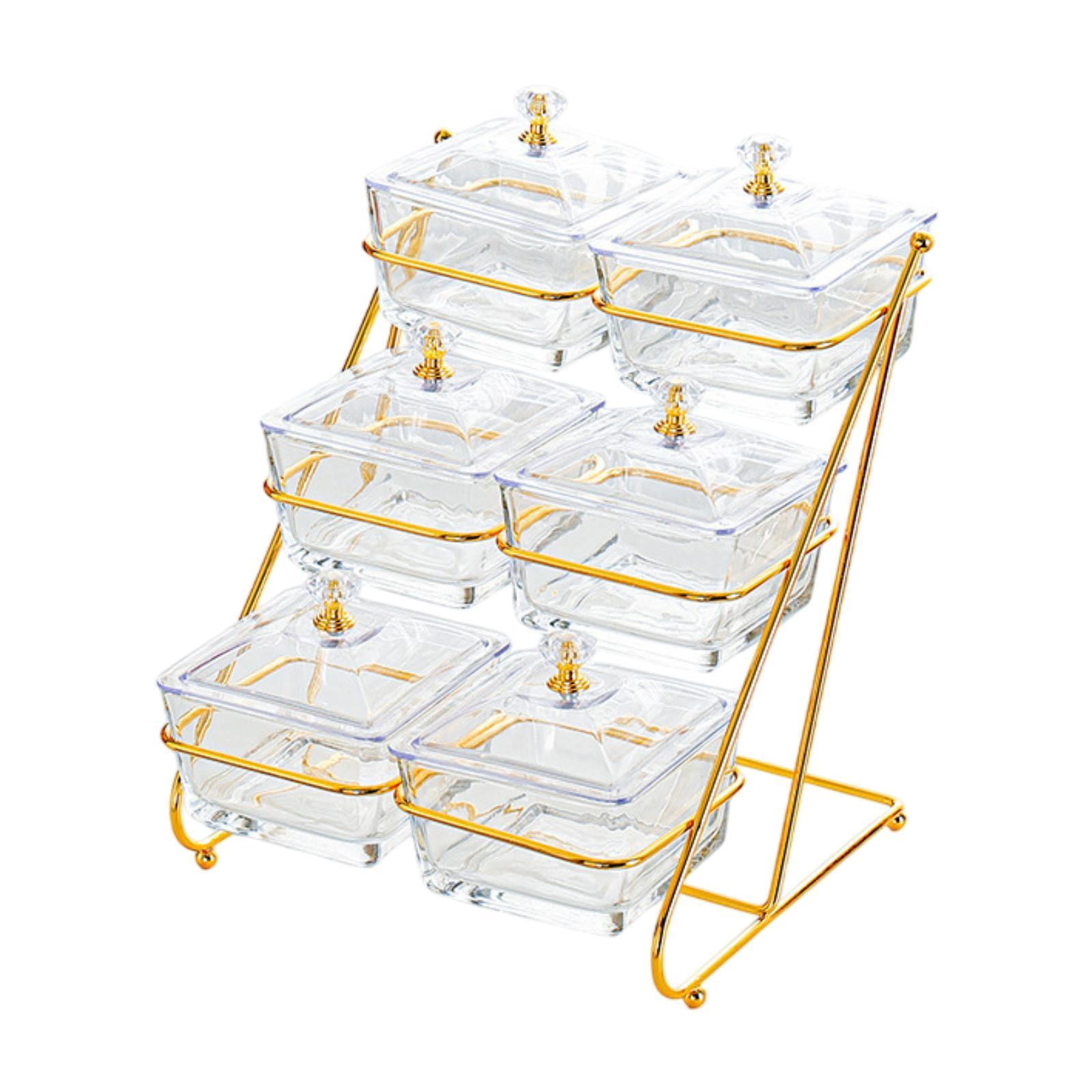 Fancyes Serving Bowl 3 Tier Organizer Divided Serving Tray for Candy ...