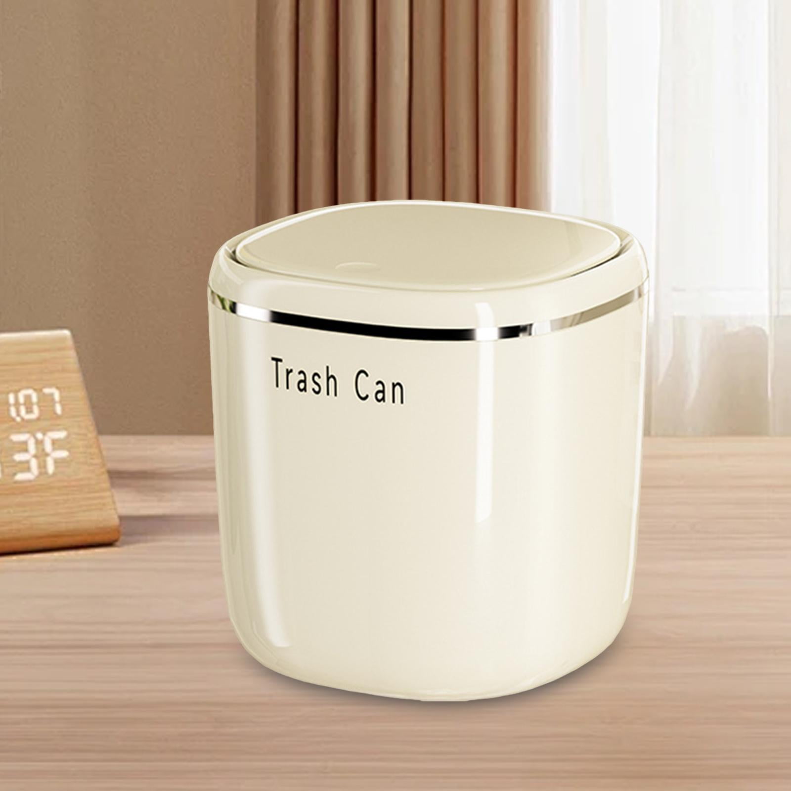 Fancyes Small Trash Can Dustbin Compact Convenient Rubbish Container ...