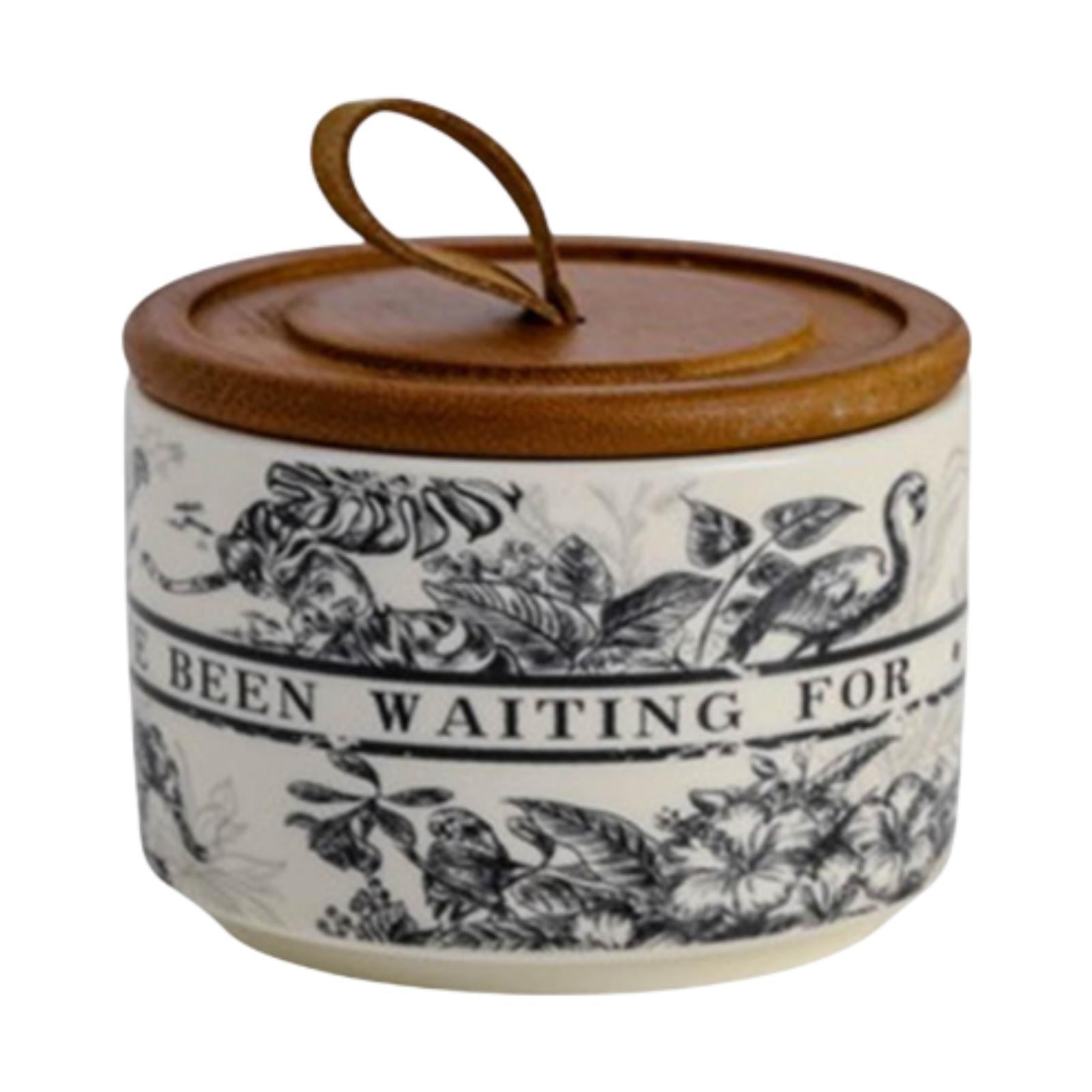 Fancyes Snack Canister Cookie Candy Jar and Handle Food Storage Jar ...