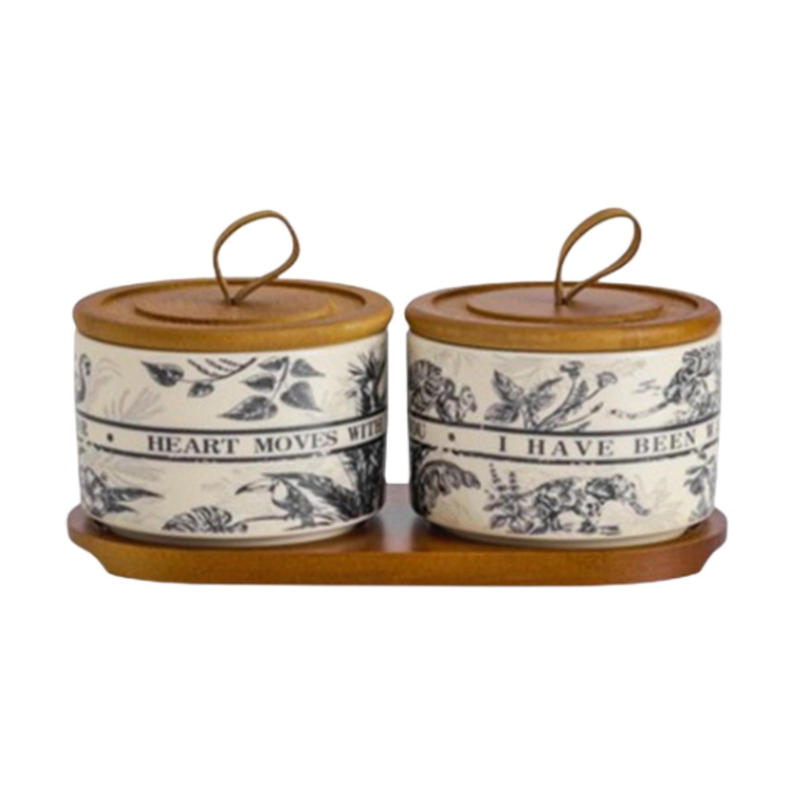 Fancyes Snack Canister Cookie Candy Jar and Handle Food Storage Jar ...