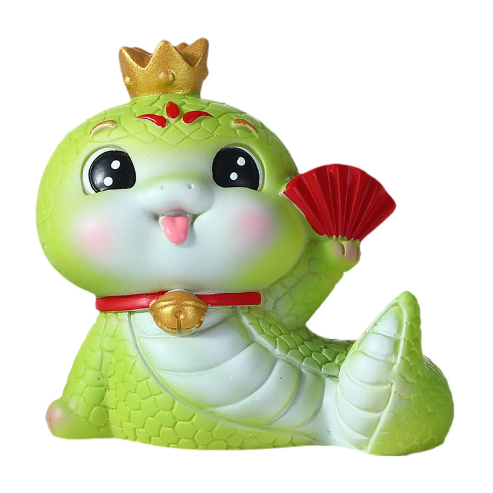 Fancyes Snake Statue Desktop Ornament Collectible Cartoon Multipurpose ...