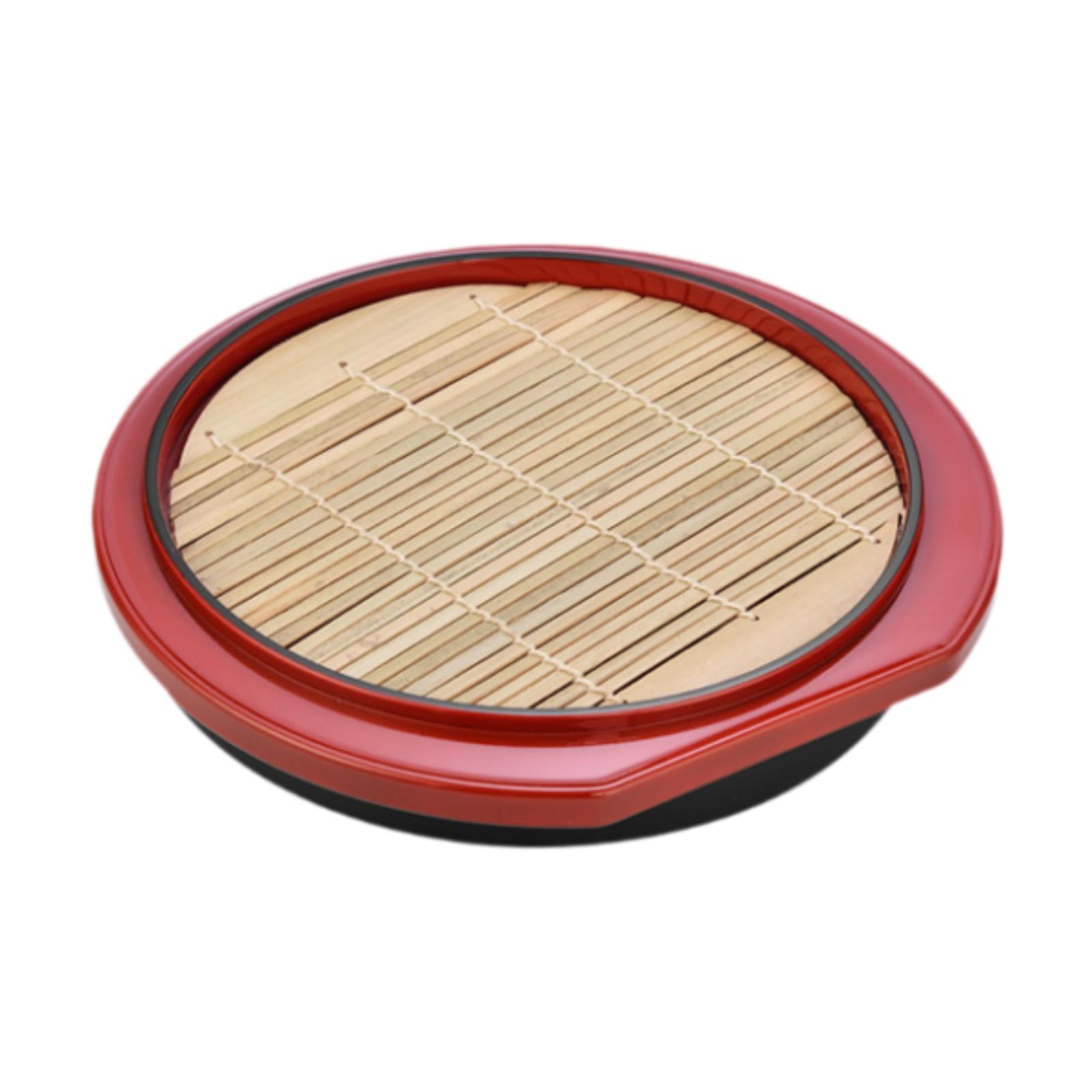 Fancyes Soba Plate with Drain Mat Home Tray Practical Food Platter Soba ...