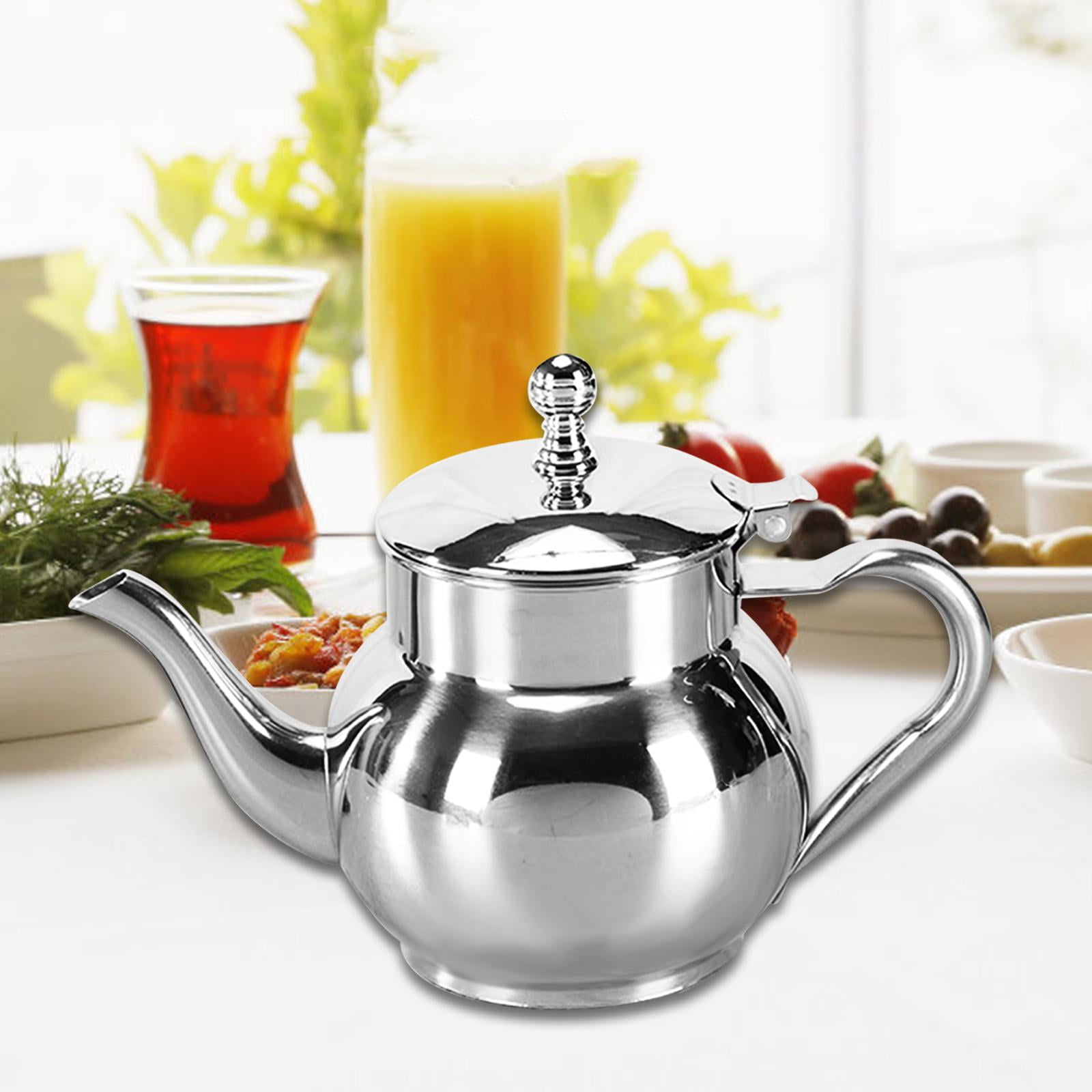 Fancyes Stainless Steel Tea Pot Cold Water Pitcher Beverage Container ...