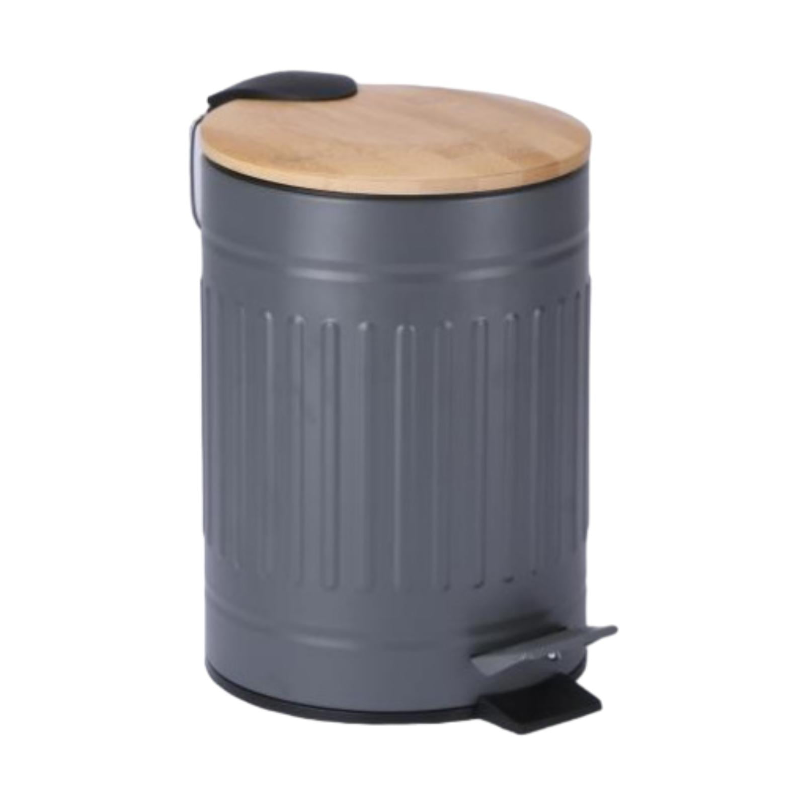 Fancyes Step Trash Can Rubbish Container 5L Quiet Design Large Capacity ...