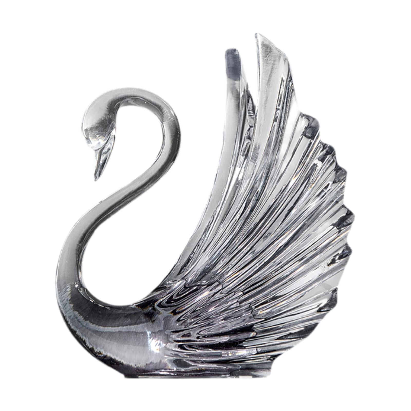 Fancyes Swan Statue Figure Harz Geese Sculpture Elegant Oramen Cake ...