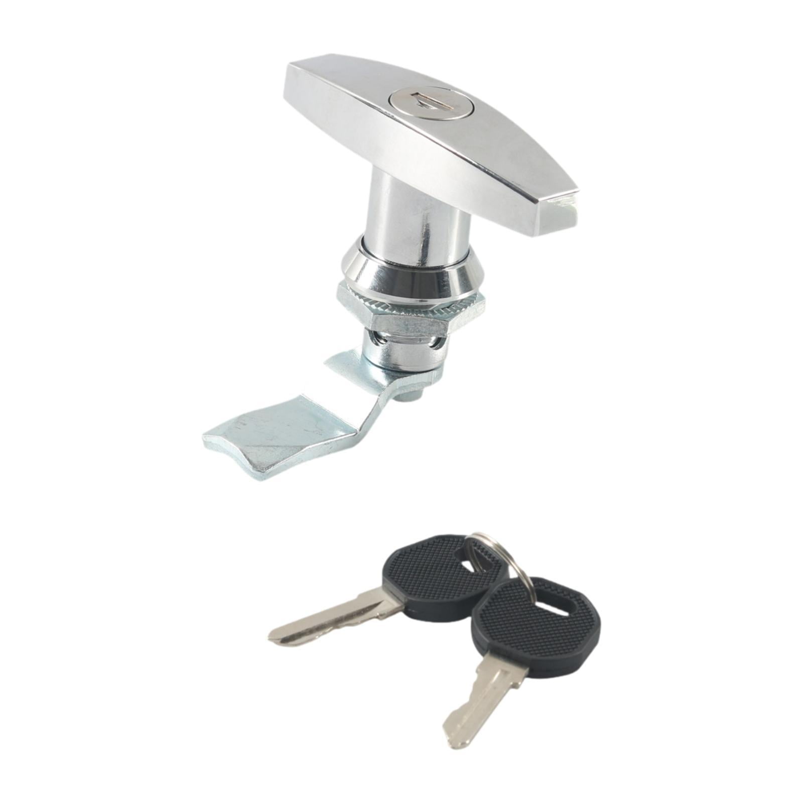 Fancyes T Handle Lock with Keys,Easy to Install Shed Door Latch Keyed T ...