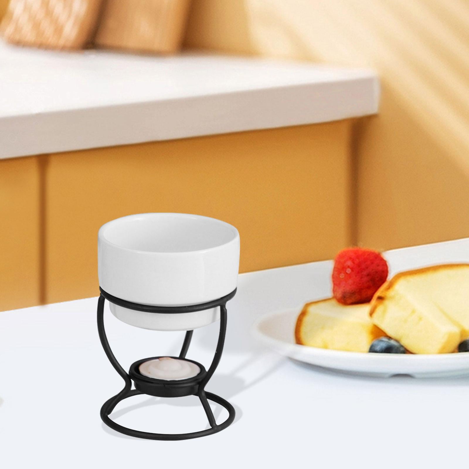 Fancyes Tea Light Porcelain Melting Pot Chocolate Fondue Pot ...