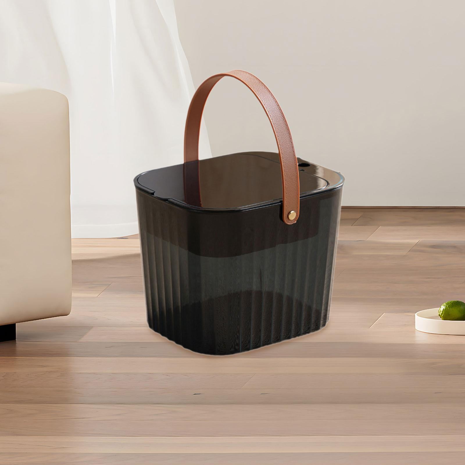 Fancyes Tea Residue Bucket Trash Can Wastebasket Bin Portable Tea Dregs ...