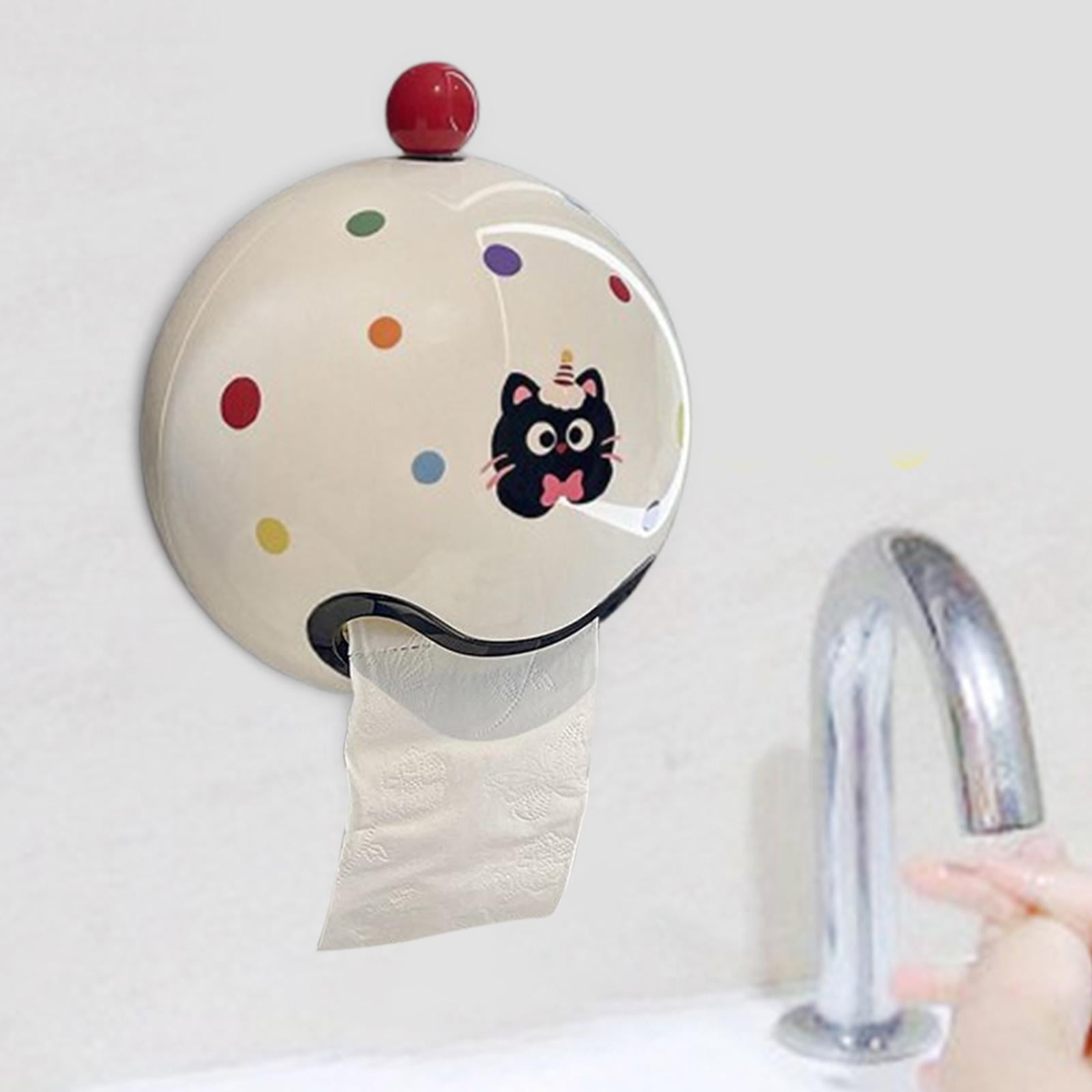 Fancyes Toilet Paper Roll Holder Bearing Storage Wall Assembly Toilet ...