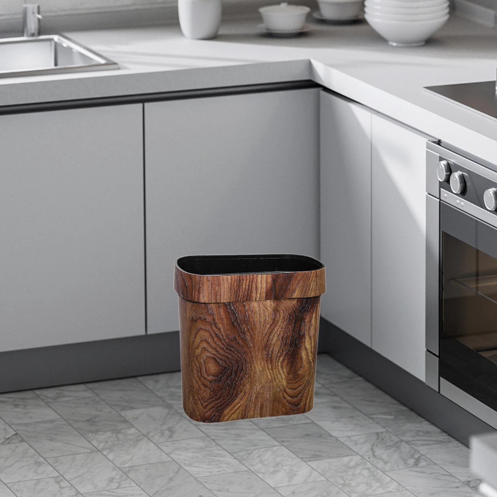 Fancyes Trash Bin Room Decoration Modern Recycle Bin for Toilet Powder ...