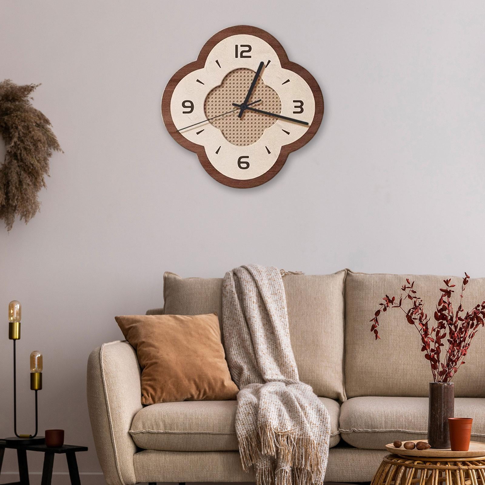Fancyes Wall Clock Modern Hanging Art Clock for Kitchen Study Room ...