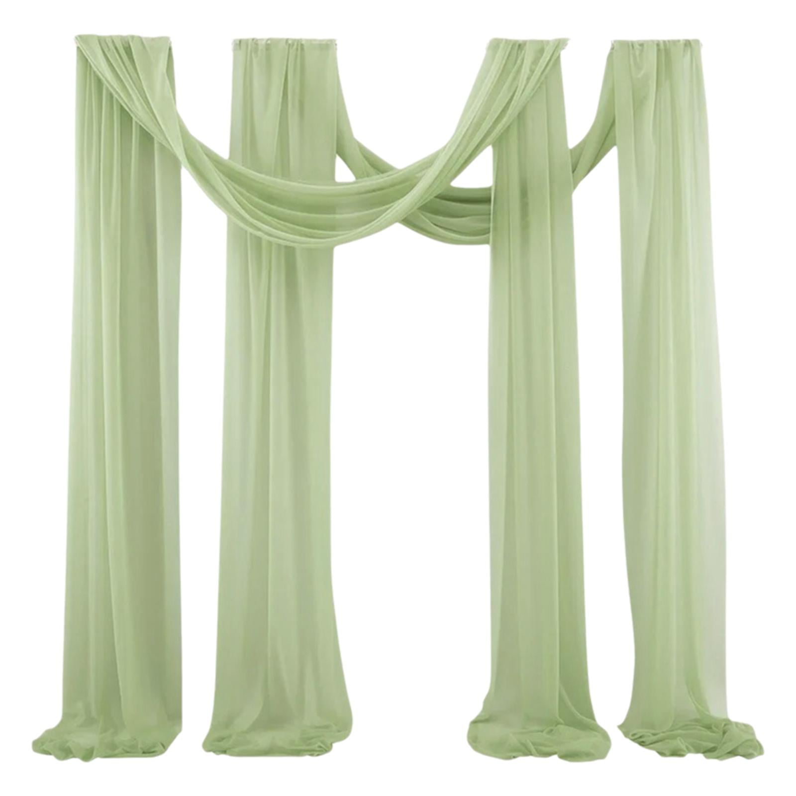 Fancyes Wedding Arch Chiffon Drape Table Runner Table Cover Portable ...