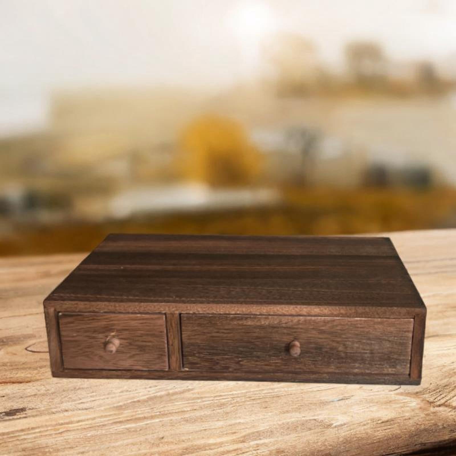 Fancyes Wood Desktop Organizer Makeup Organizer for Paper Clips ...