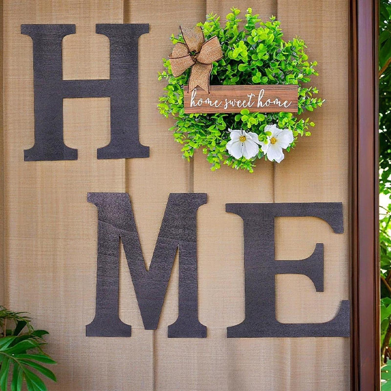 Fancyes Wooden Home Letters Sign Wall Decor Centerpiece Gift Hanging ...
