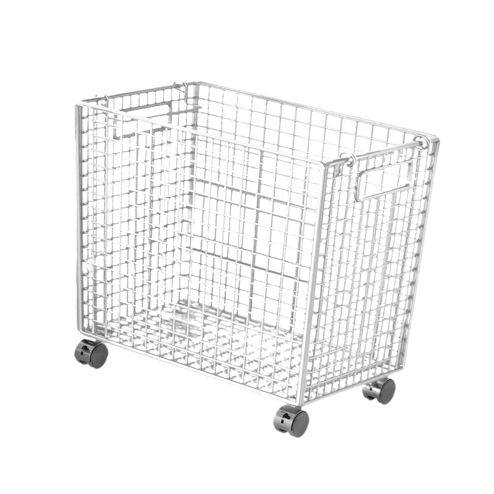 Fancyes Yoga Mat Storage Basket Yoga Mat Holder Rolling Wheeled ...