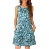 Fancyglim Women's Summer Dresses Casual Sleeveless Beach Sundress ...