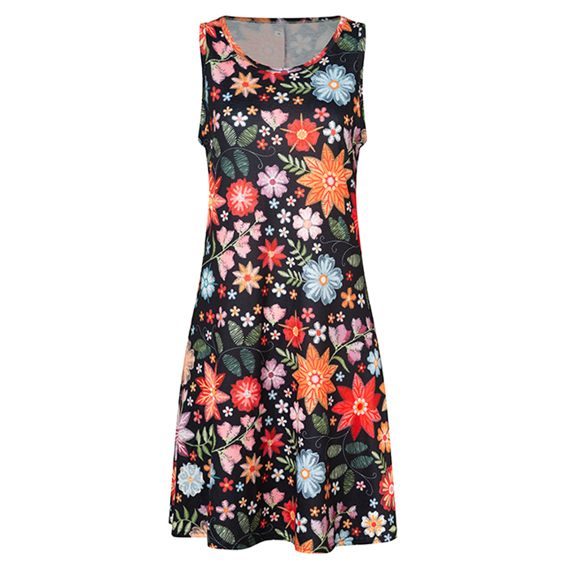 Fancyglim Women's Summer Dresses Casual Sleeveless Beach Sundress ...