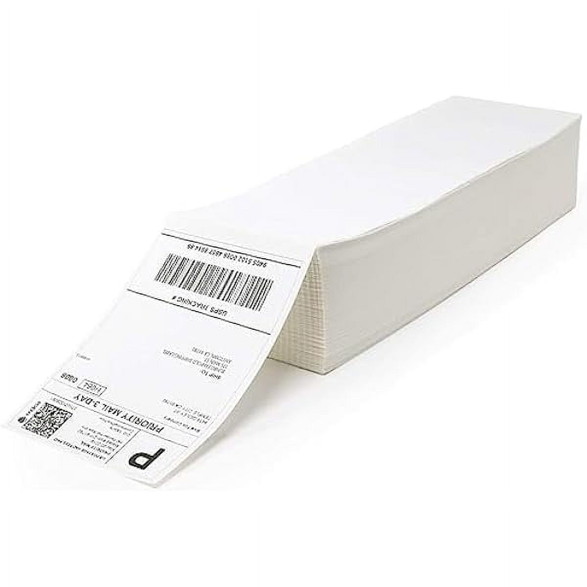 Fanfold 4 x 6 Direct Thermal Labels White Perforated Shipping Labels ...