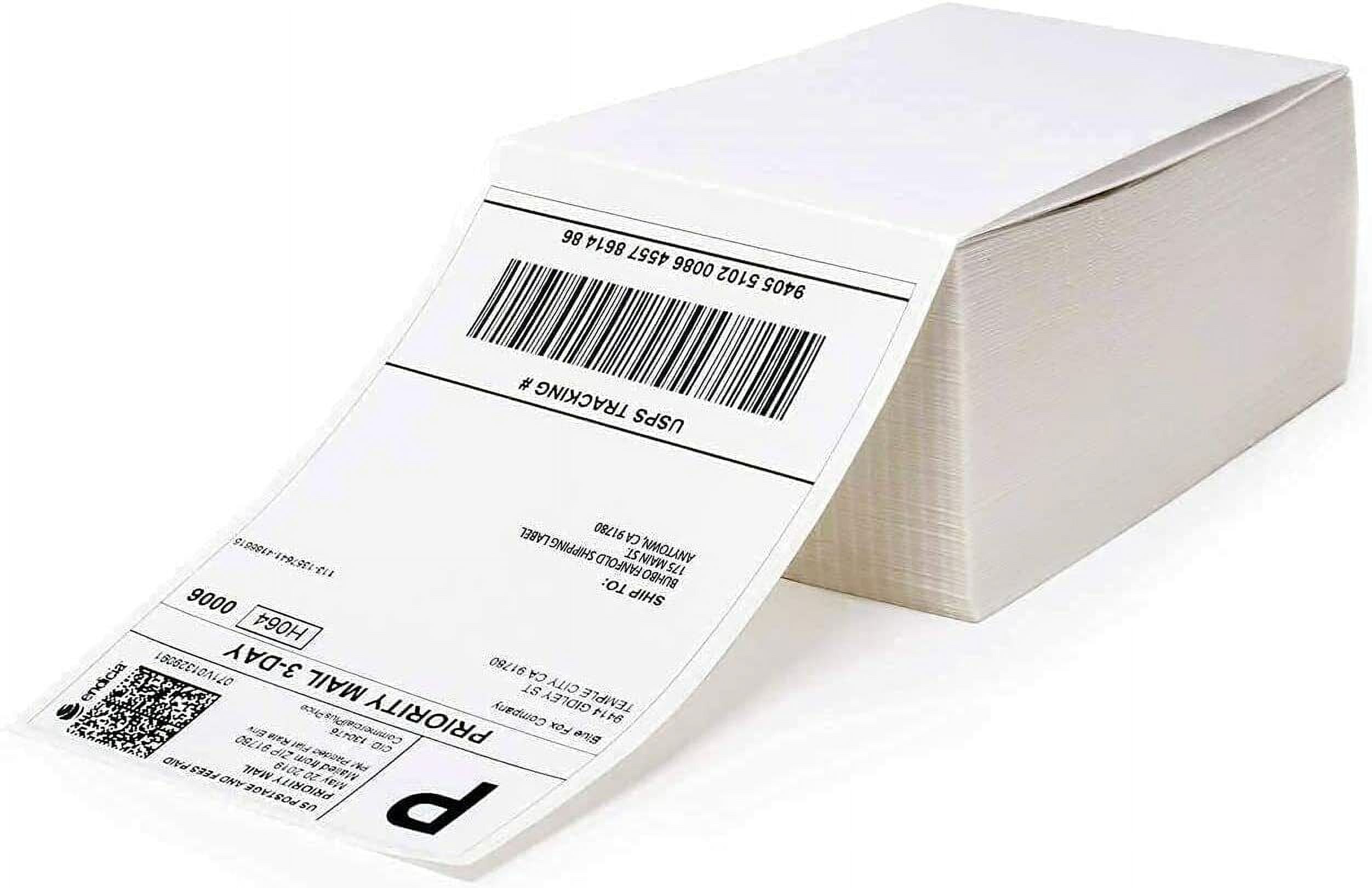 4x6 Direct Thermal Shipping Labels, 1000 Permanent Adhesive Labels for ...
