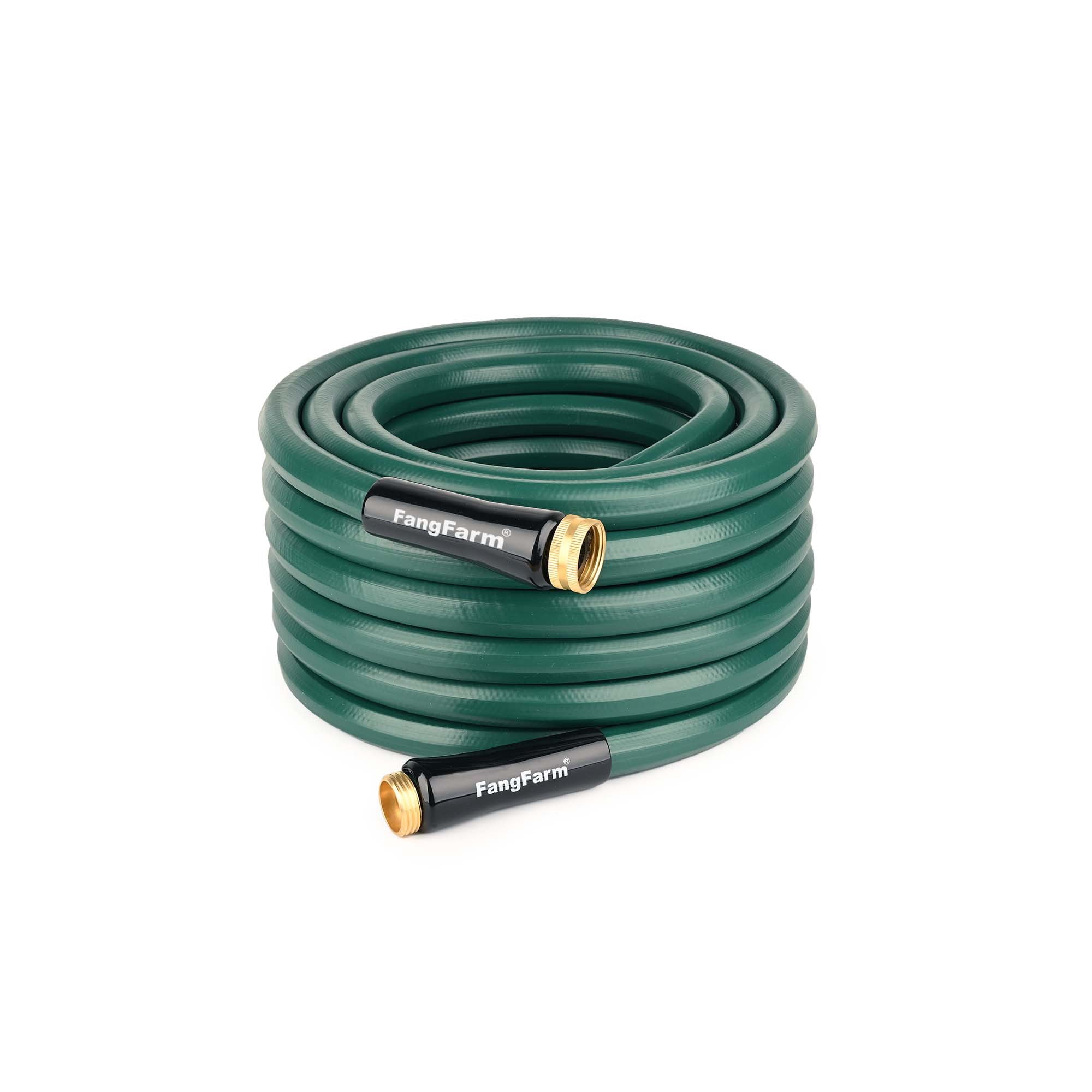 FangFarm Heavy Duty Garden Hose: No Kink and No Leak Rubber Hose 5/8 ...