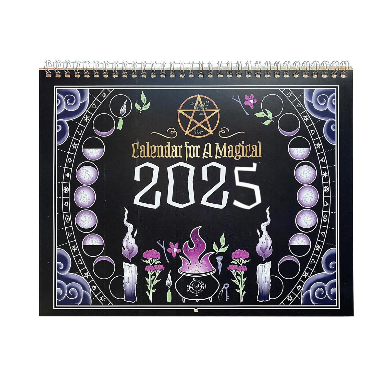 FangMiy Home Essentials 2025 Dark Calendar, Magical Witchcraft Wall ...