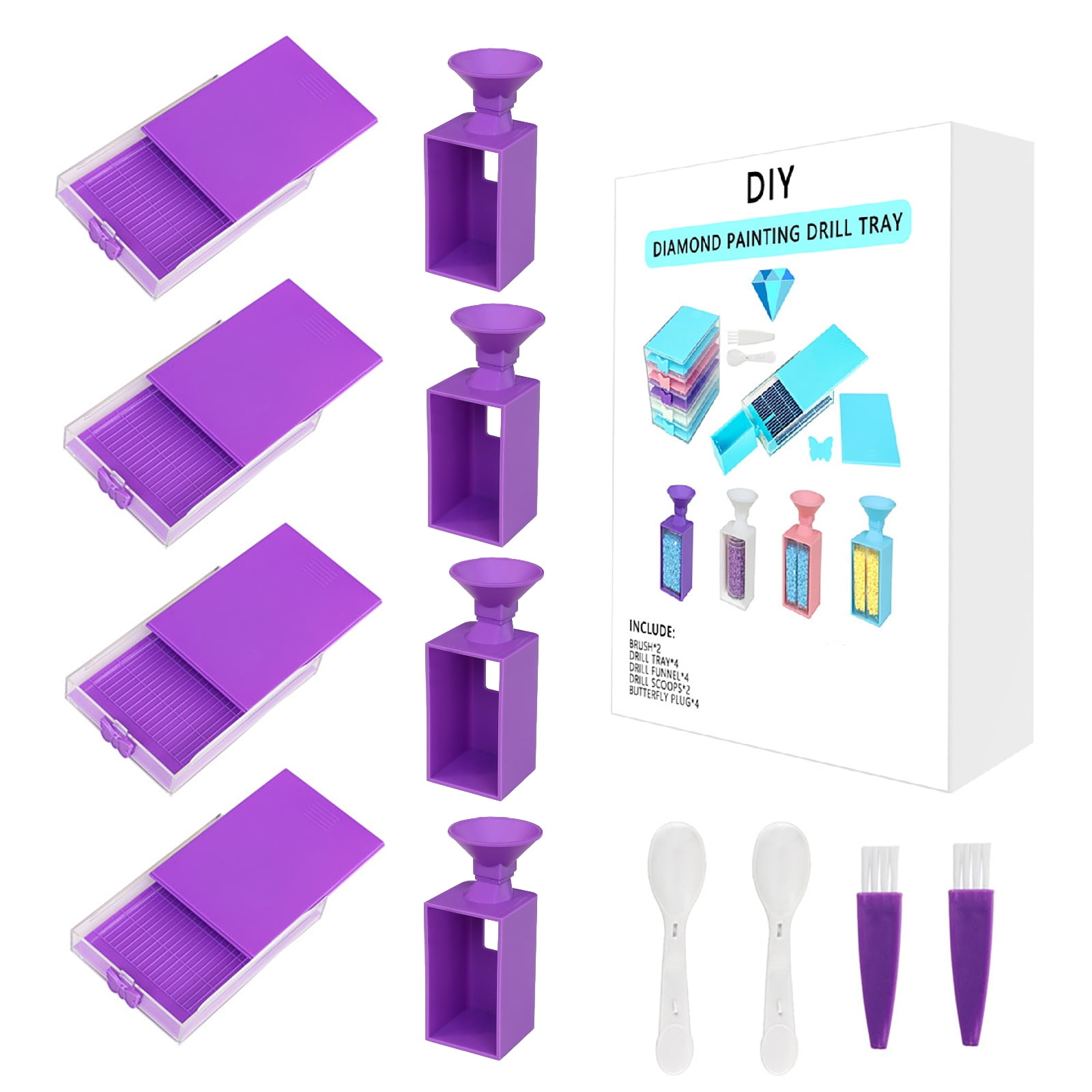 FangYYuan DIY Diamond Art Painting Funnel Drawer Type Drill Plate ...