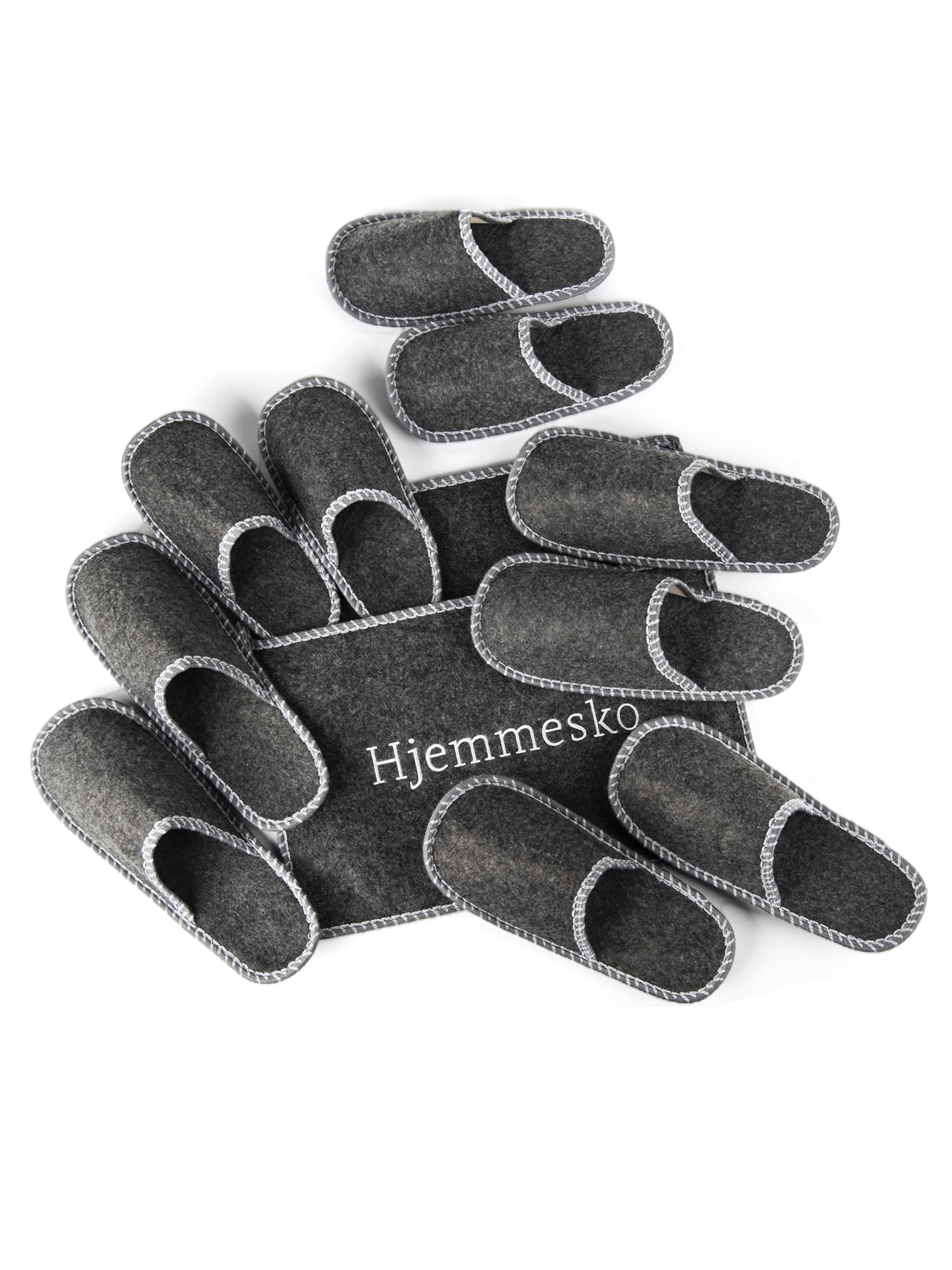 Fangasis 5 Pairs Welcome Guest Slippers Washable for House Bulk Indoor ...