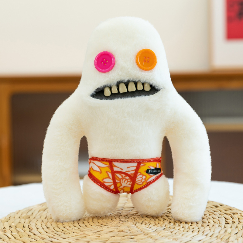 Fanged Monster Plush Toy, Cute Soft Stuffed Monster Doll, Adorable ...