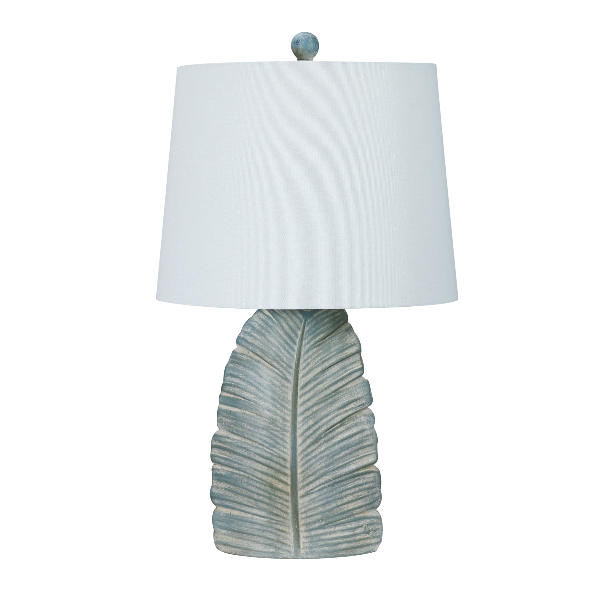 Fangio Lighting 23" Textured Fern Leaf Table Lamp w/ Decorator Shade ...