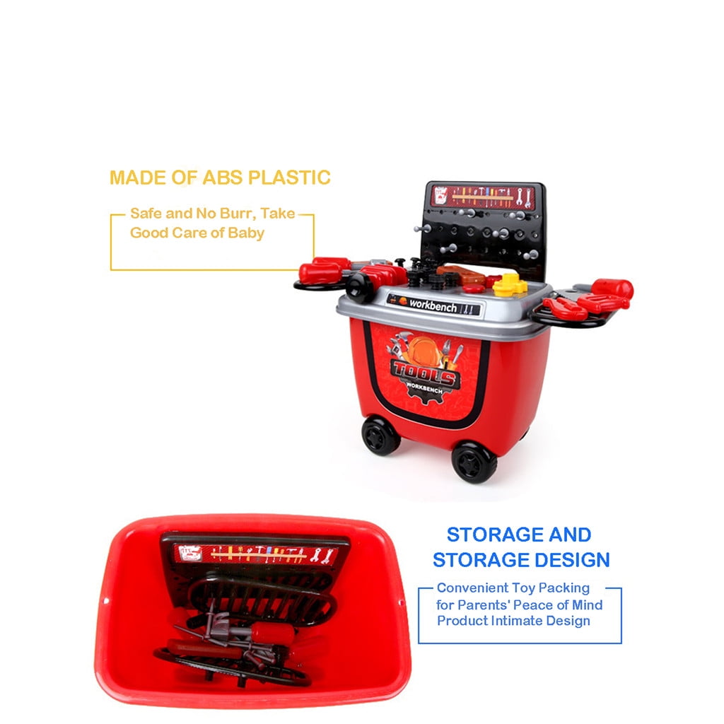 28Pcs Kids Tools Toy Power Workbench Construction Tool Learning Kids ...