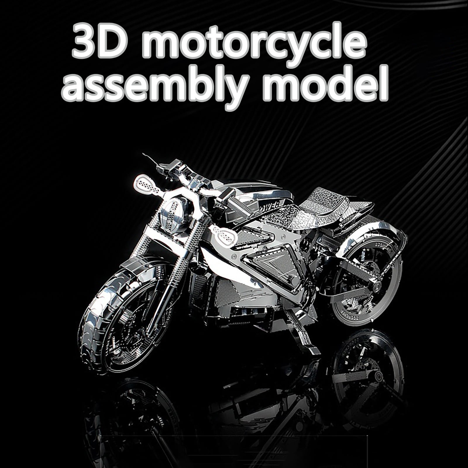 Fanglong 3D Metal Assembly Model DIY Puzzle Motorcycle Model Desktop ...