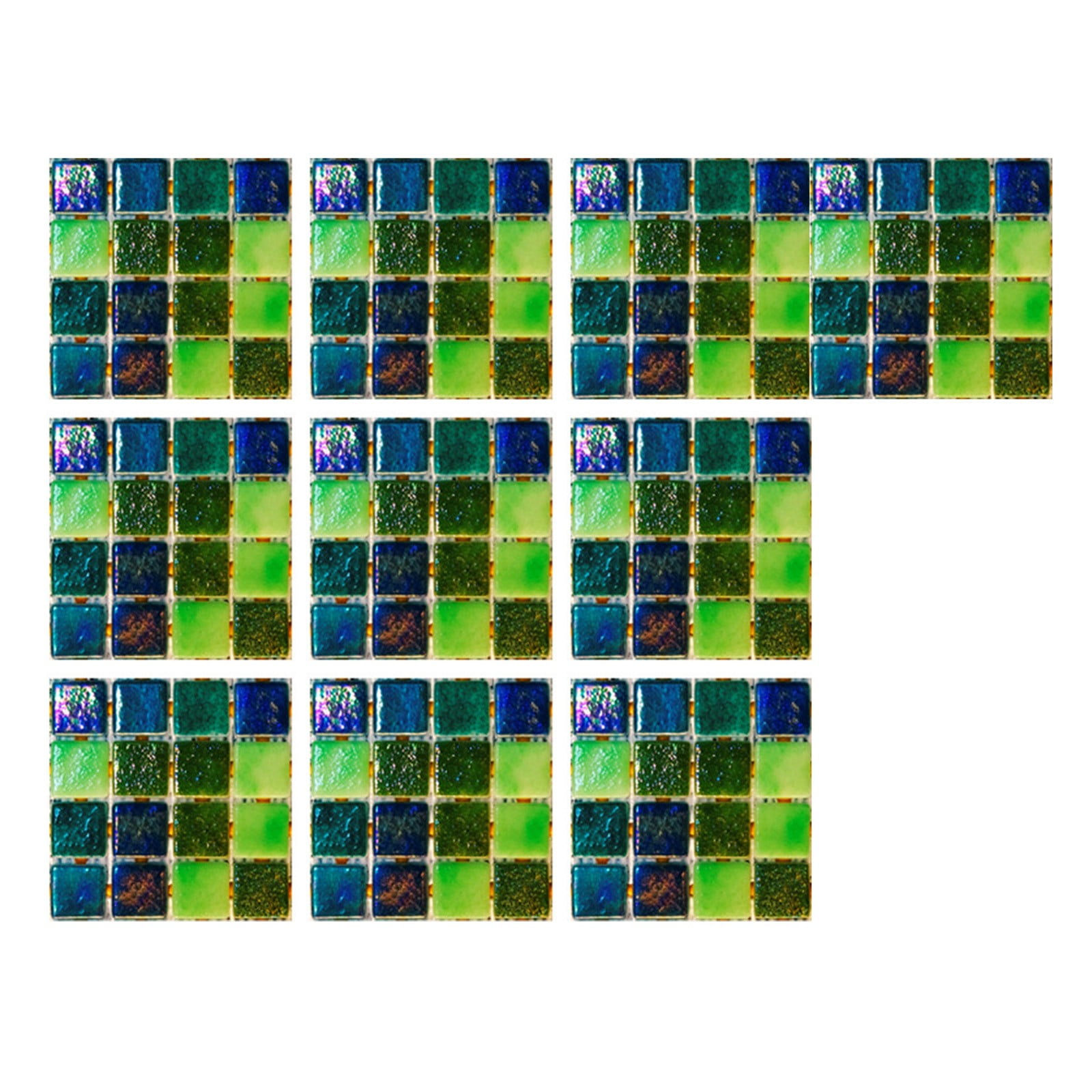 10pc 3D Lattice Ceramic Tile Stickers Peel and Stick Wall Decals DIY ...