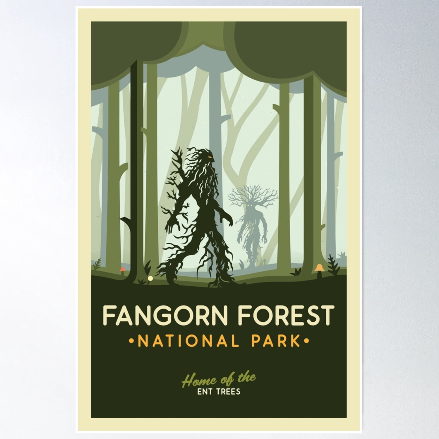 Fangorn Forest National Park Poster Poster Wall Art, Modern Wall Decor ...