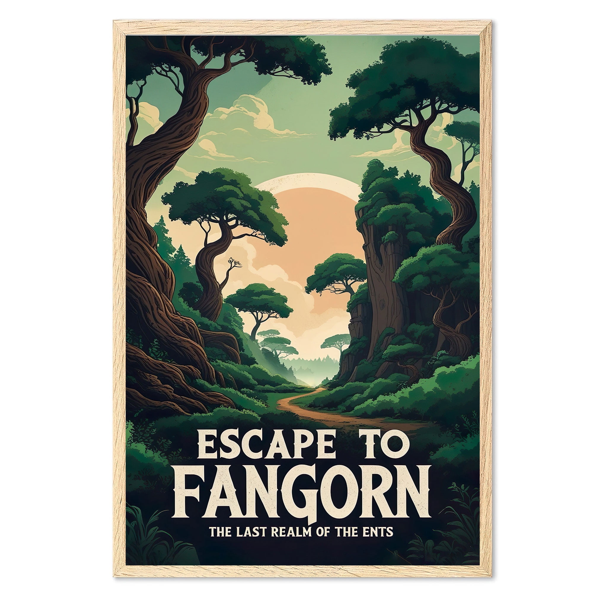 Fangorn Travel Poster, Lord of the Rings Posters, LOTR Posters, Middle ...