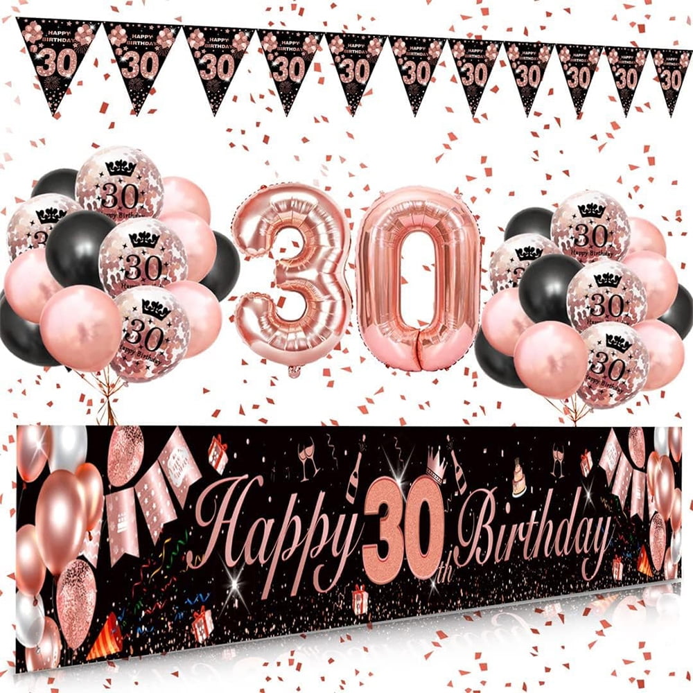 Fangsheng 9x1.2ft Happy 30th Birthday Banner Yard Sign - Walmart.com