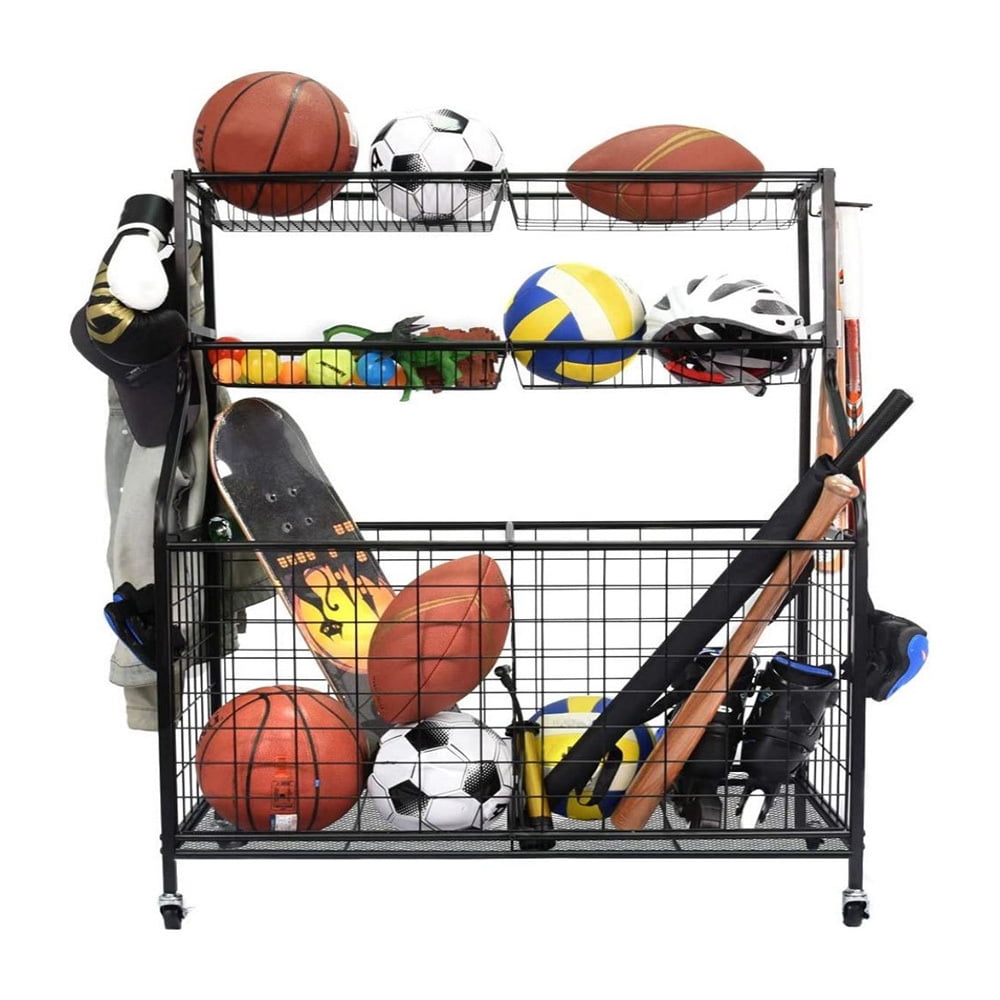 Fangsheng Garage Sports Equipment Organizer for Ball Storage, Garage ...