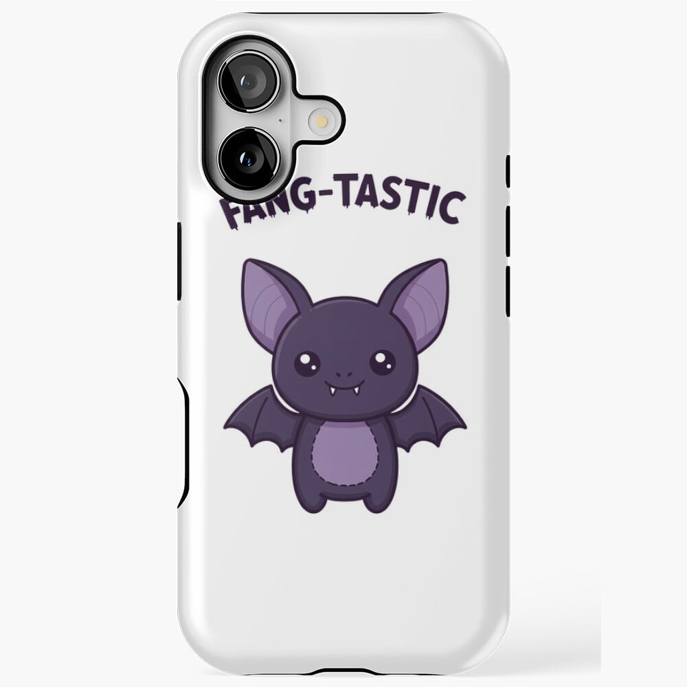 Fangtastic Vampire Bat Cute Halloween Art Tough Case for iPhone 11-17 ...