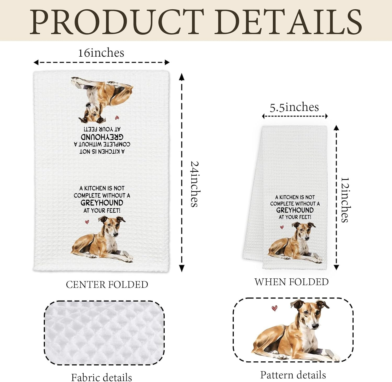 Fanhua-16"x 24 "Funny Kitchen Towel - Decorative Kitchen Towel ...