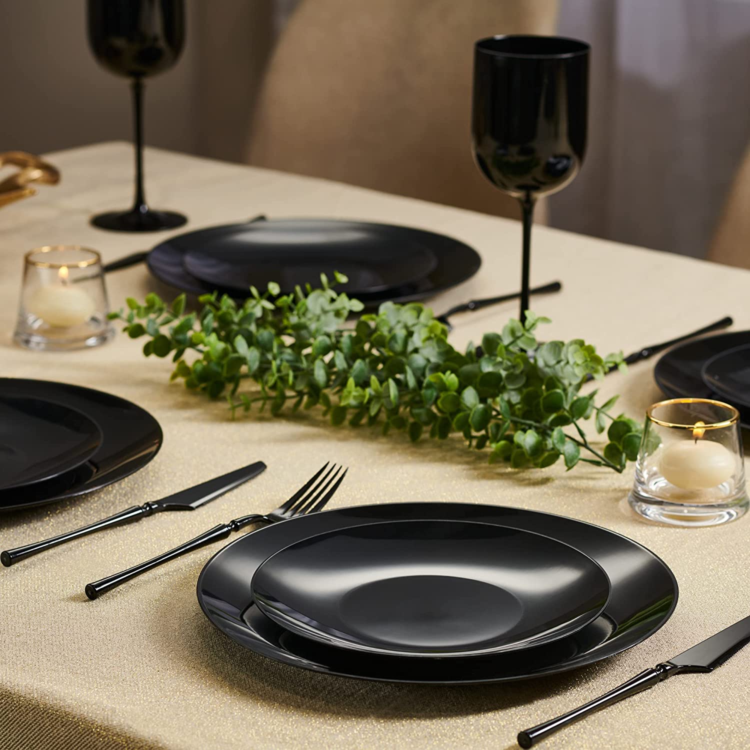 Fanhua-32 Piece Combo Plates Set includes 16-7'' inch Plates & 16-10 ...