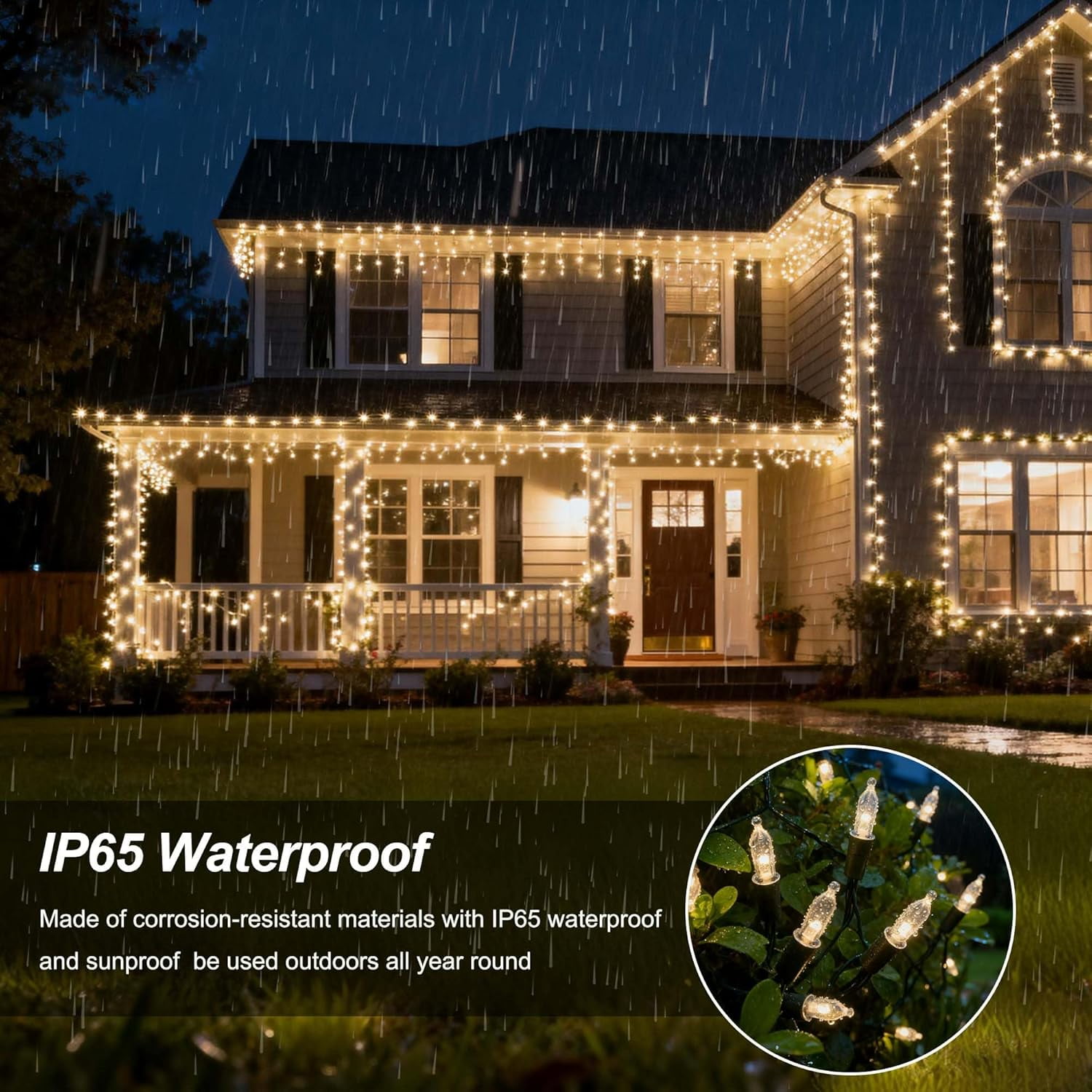 Fanhua-Battery Operated Christmas Lights, 16 FT 50LED Mini String ...