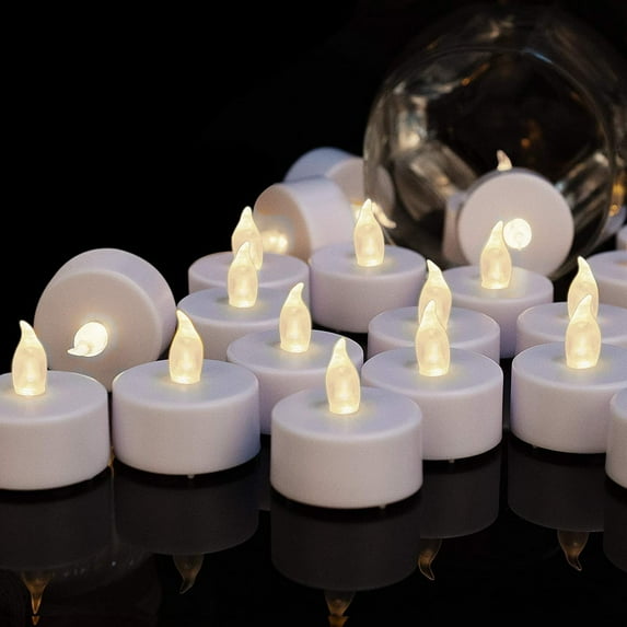 Fanhua-Battery Operated LED Tea Lights :100 Pack Flameless LED ...