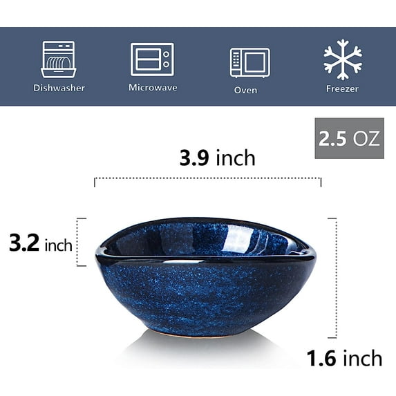 Fanhua-Ceramic Dipping Sauce Bowls – Small Charcuterie Dip Cups Cooking ...