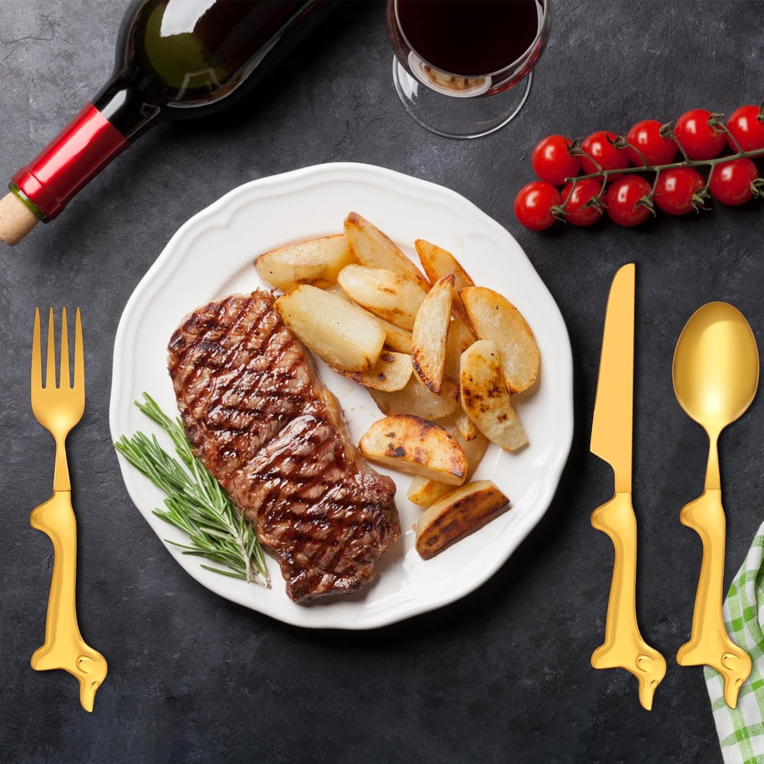 Fanhua-Dachshund Cutlery Set, Wiener Dog Knife Spoon and Fork Set, 3 ...