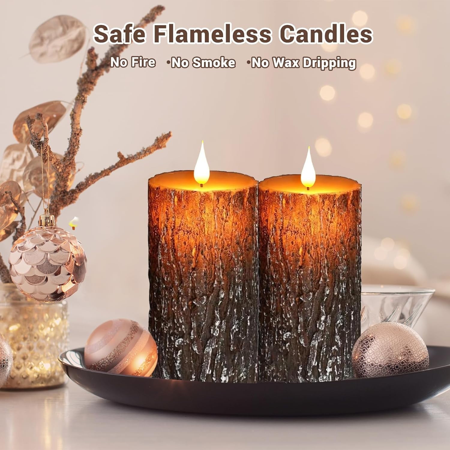Fanhua-Flameless Candles, White LED Candles Battery Operated Candles ...
