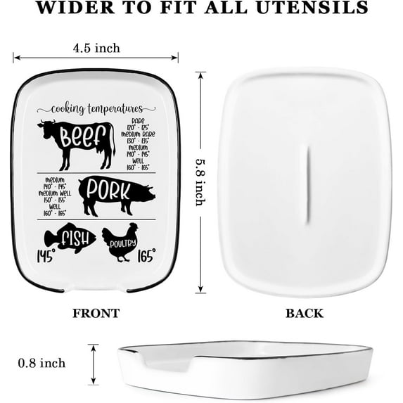 Fanhua-Funny Ceramic Spoon Rest for Kitchen Stove Top Counter, Heat ...