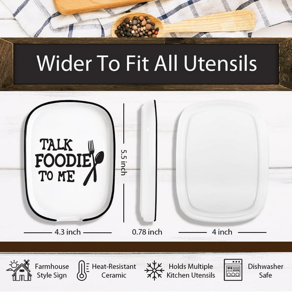 Fanhua-Funny Spoon Rest for Stove Top,Large Ceramic Farmhouse Spoon ...