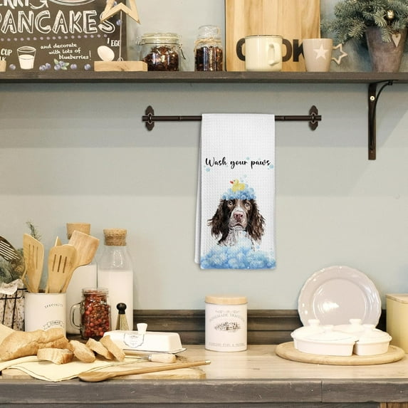 Fanhua-Funny Springer Spaniel Dog Bathroom Hand Towels, English ...